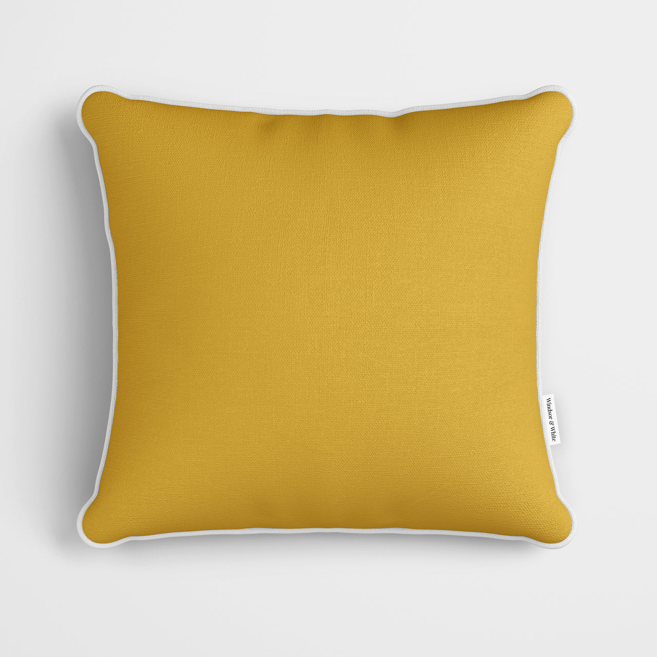 Plain Mustard Yellow Cushion - Windsor & White